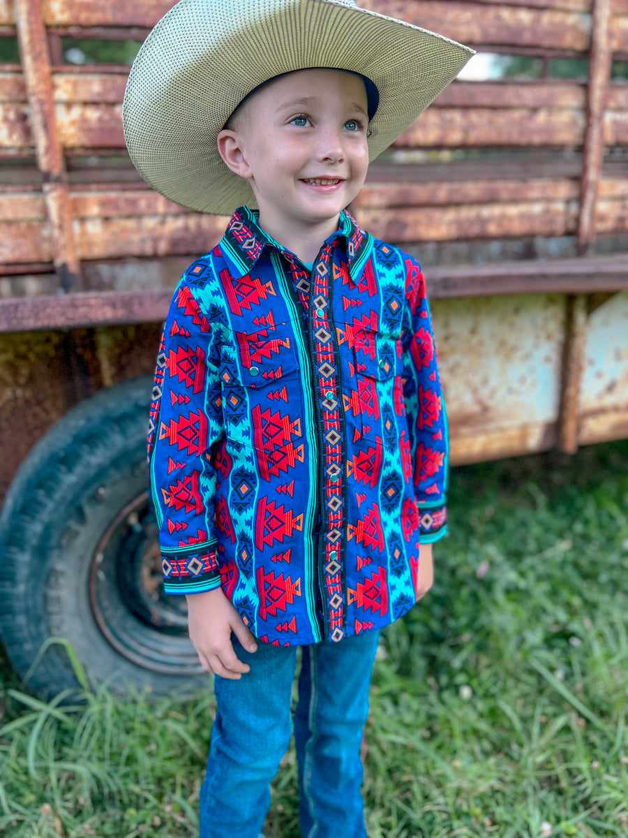 Kids Buckaroo Button Up – Cowbabes Designs