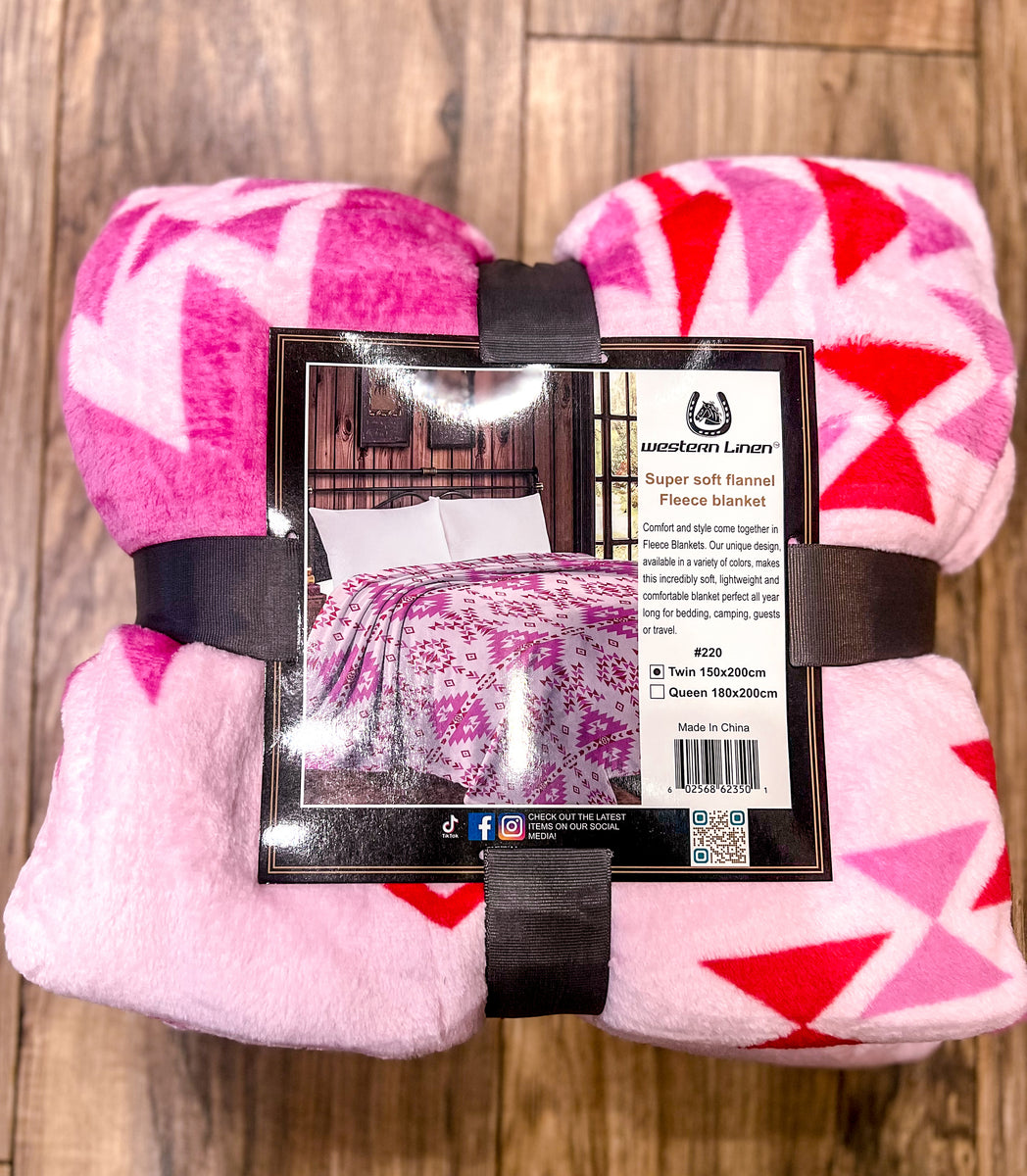 Barbie Aztec Queen Throw Blanket – Cowbabes Designs